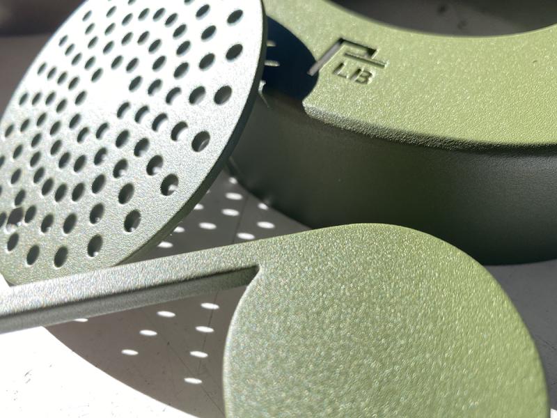 Stainless steel outdoor showers available in any RAL color!